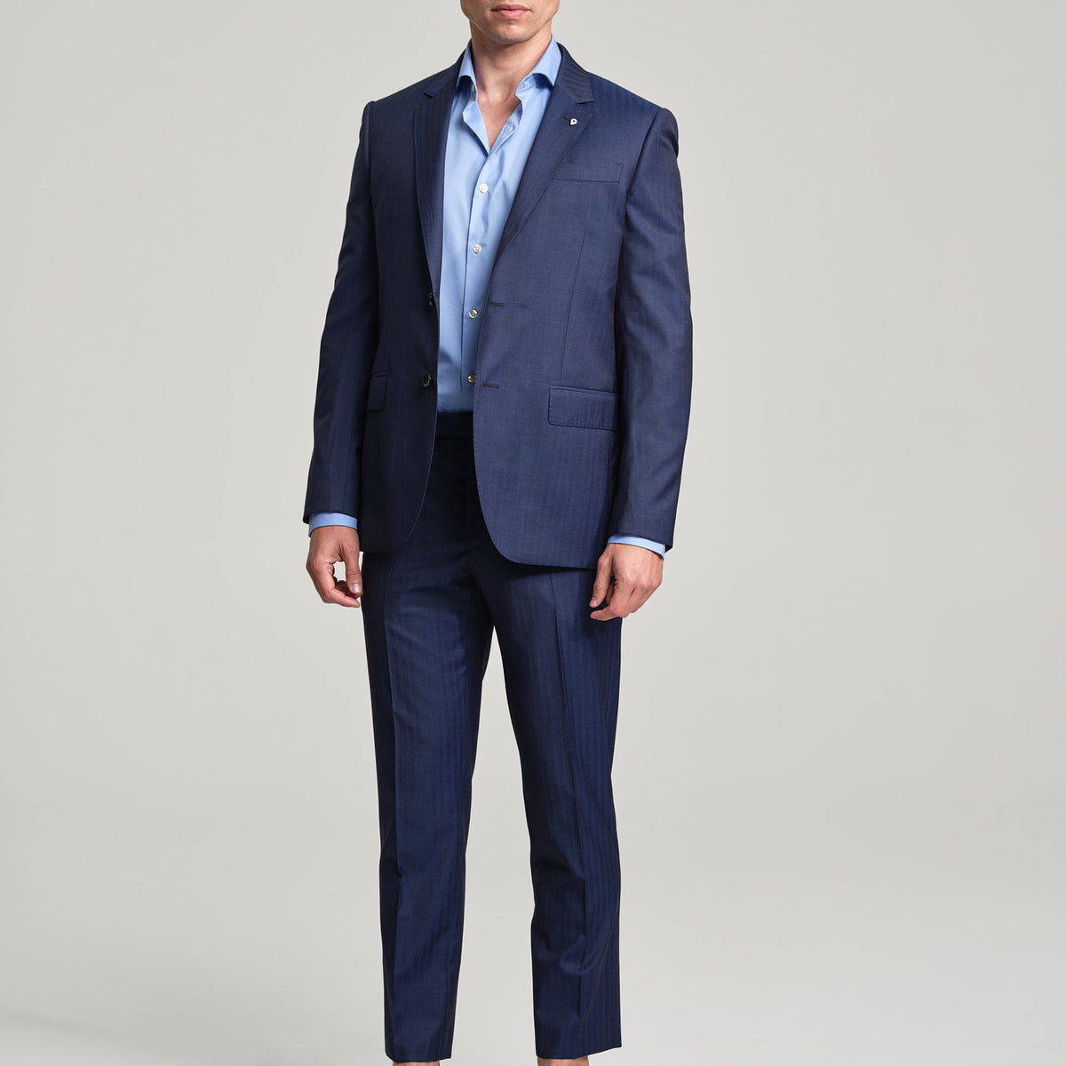 Slim fit K-Easy Travel Honey Way suit with italian fabric – Sacoor Brothers
