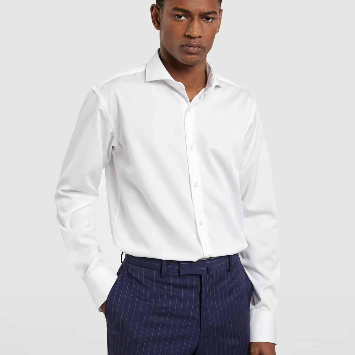 Slim Fit Non-Iron twill Formal Shirt – Sacoor Brothers
