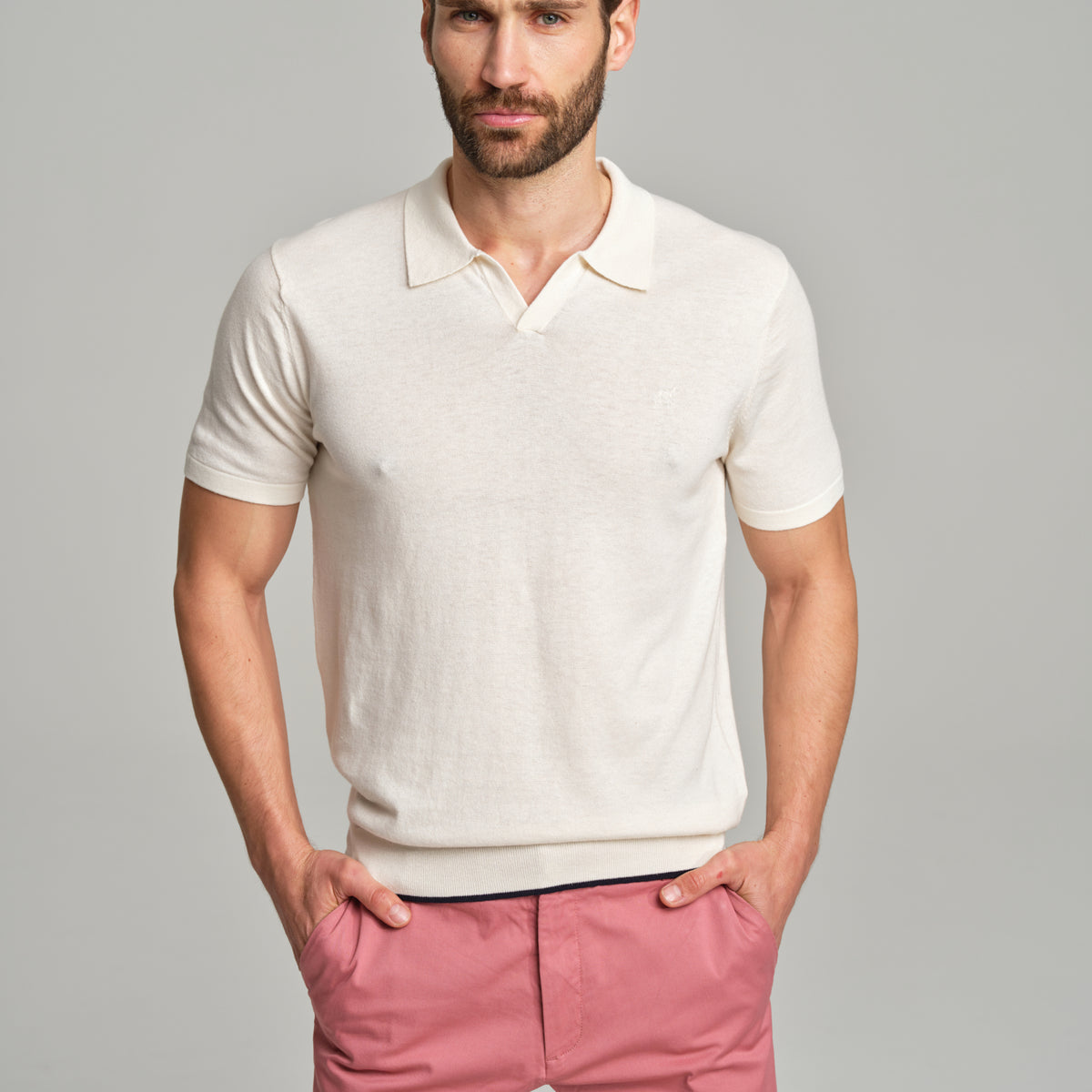 Short sleeve K-Easy polo sweater with Coolmax yarn – Sacoor Brothers